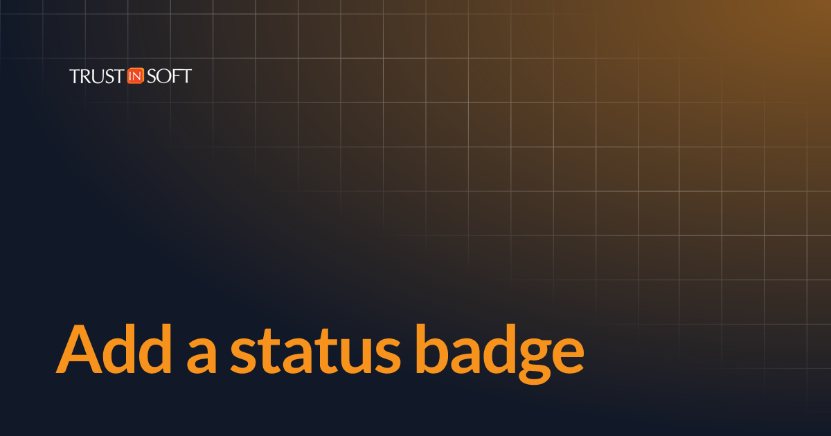 Add a status badge | TrustInSoft CI Documentation